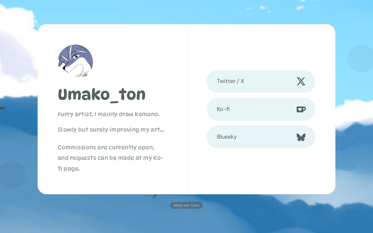 Umako_ton's carrd
